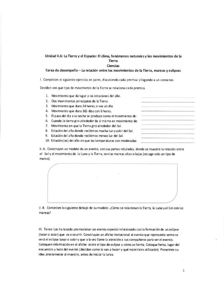 Ciencias Terrestres - La Tierra y El Espacio | PDF