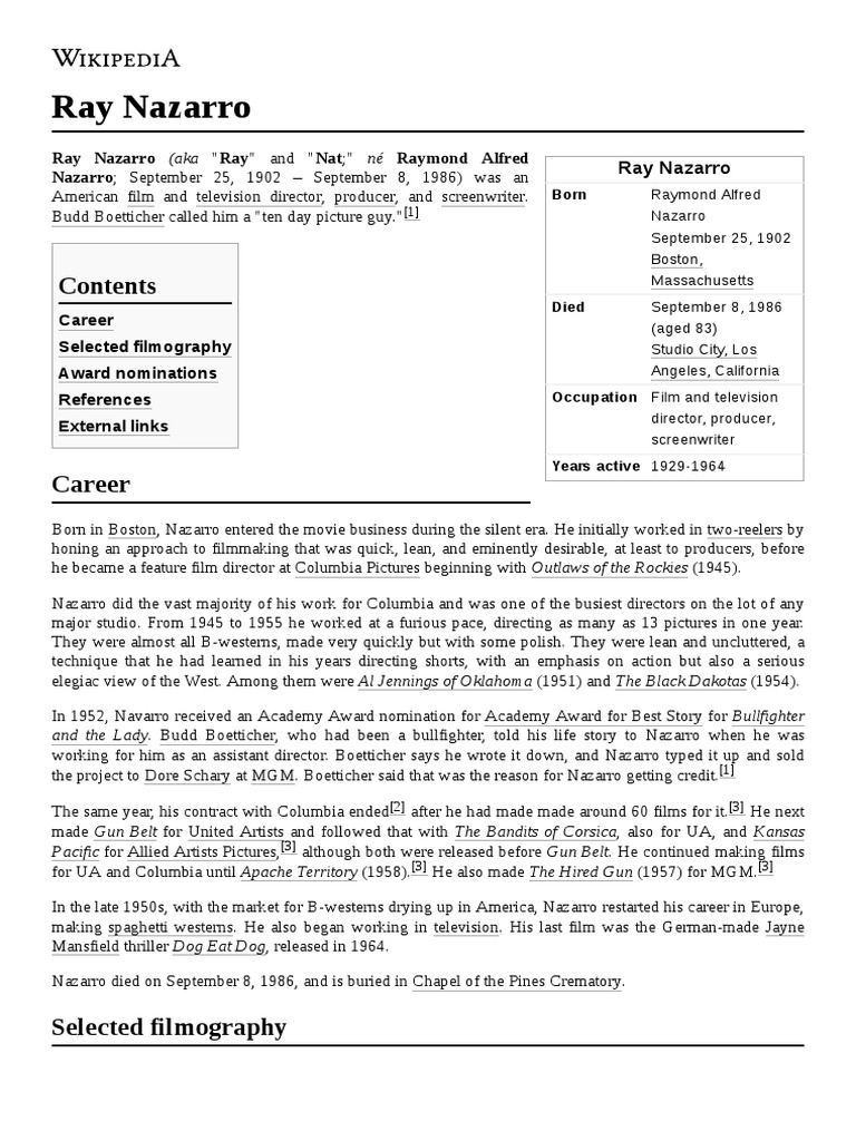 Ray Nazarro | PDF