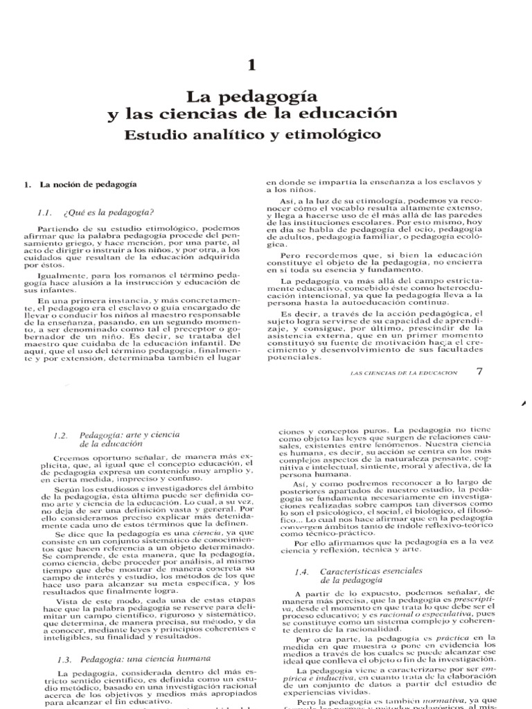 Casanova. para Comprender Las Ciencias de La Educa. Cap. 1. | PDF