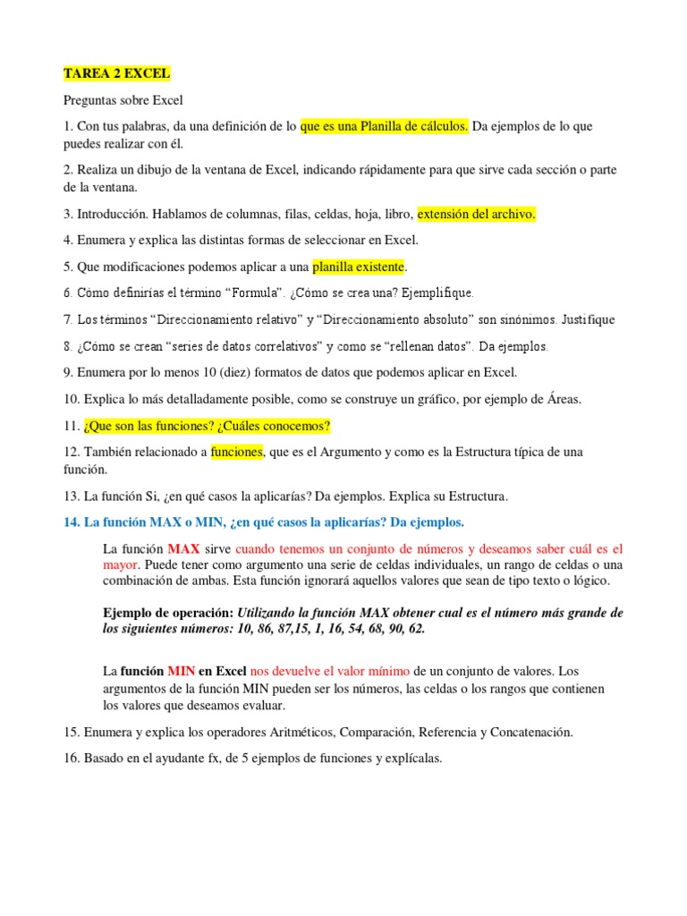 Nicolas Certuche Calderon - TAREA 2 EXCEL | PDF | Hoja de cálculo | Microsoft Excel