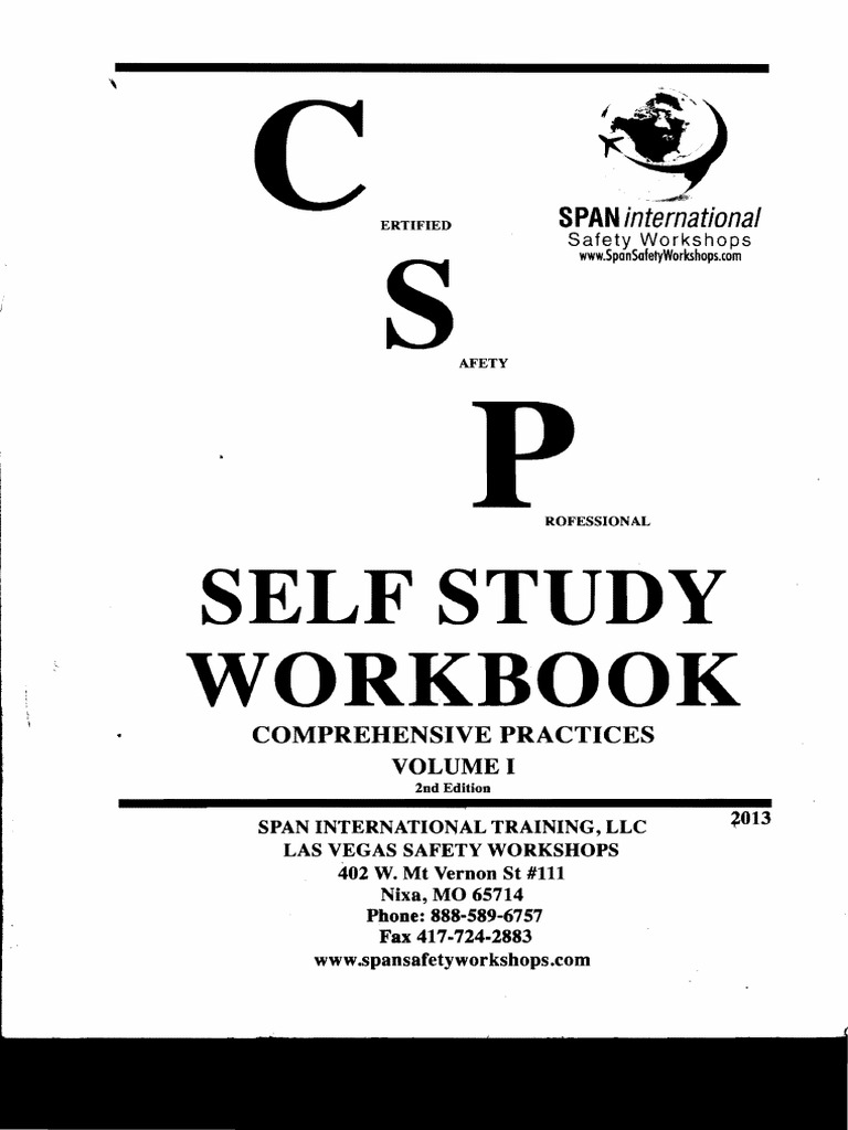 SPAN CSP Volume 1 | PDF | Test (Assessment) | Risk