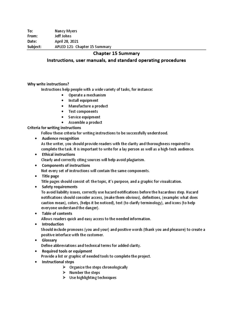 Chapter 15 Summary | PDF | Usability | Information Science