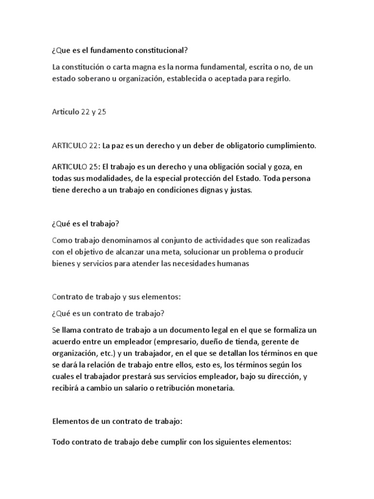 Que Es El Fundamento Constitucional | PDF