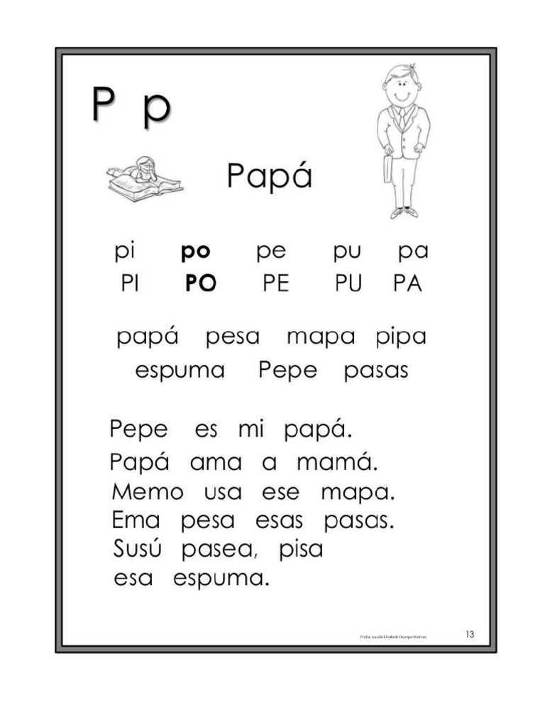 Lectura Letra P | PDF