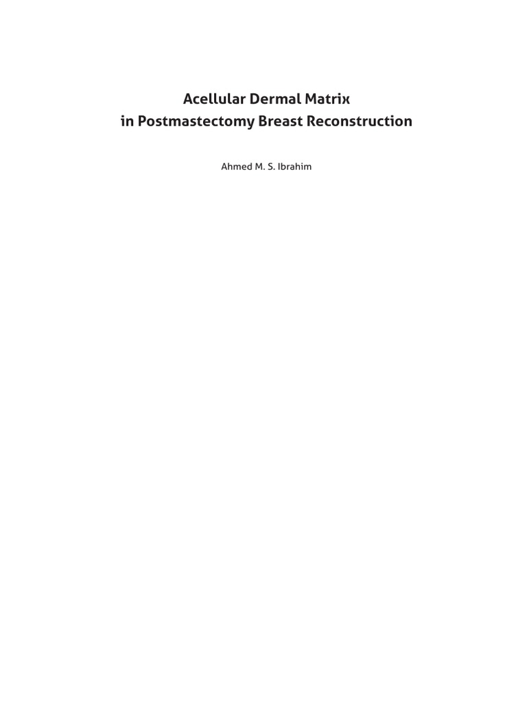 Alloderm - Breast Reconstruction | PDF | Mastectomy | Breast Cancer