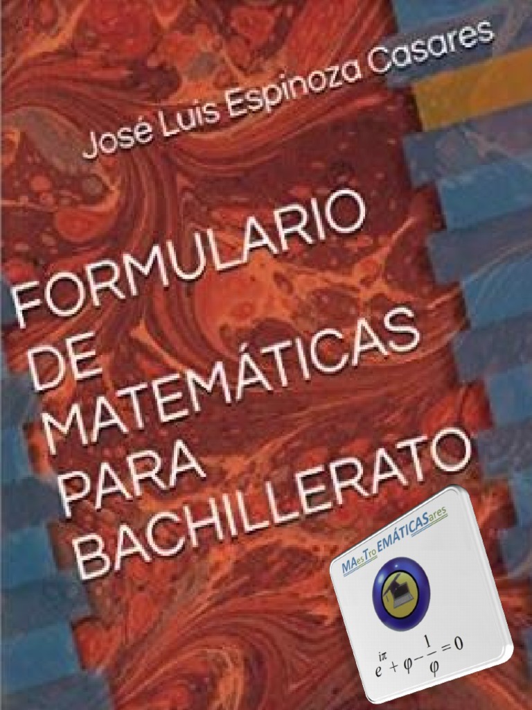 Formulario Matematicas Bachillerato | PDF | Trigonometría | Derivado