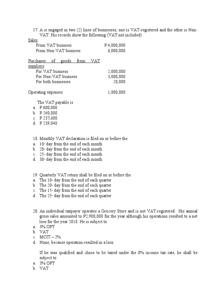 Vat 2 | PDF | Value Added Tax | Invoice