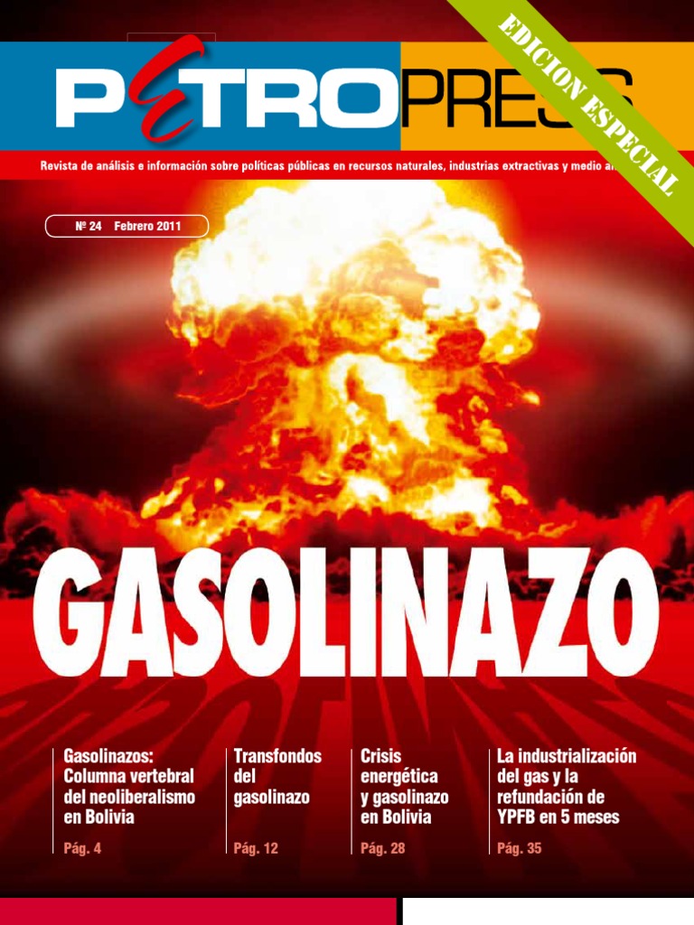 Petropress 24 Gasolinazo | PDF | Bolivia | Petróleo