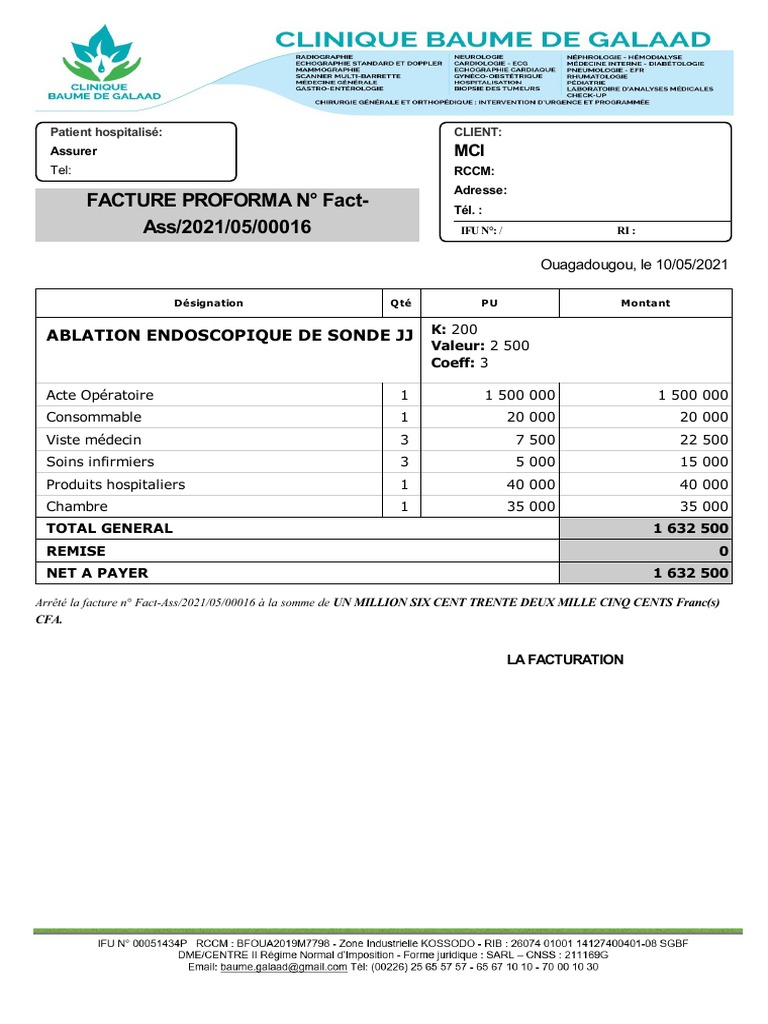 Facture PROFORMA | PDF