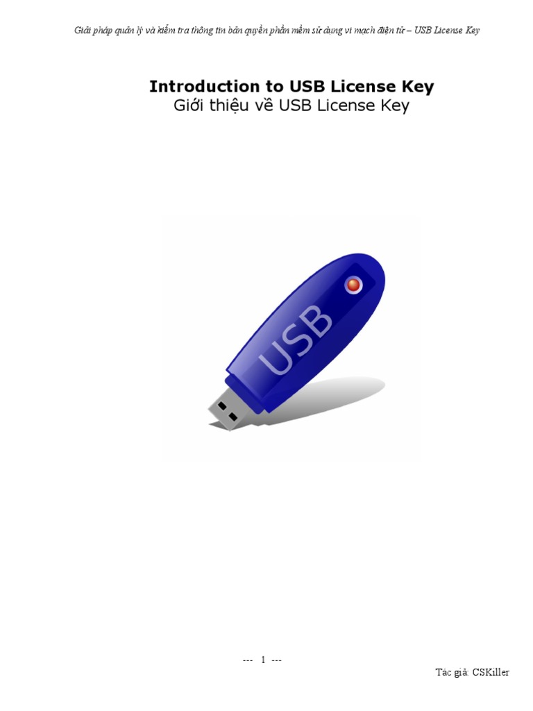 USB License Key Instroduction | PDF
