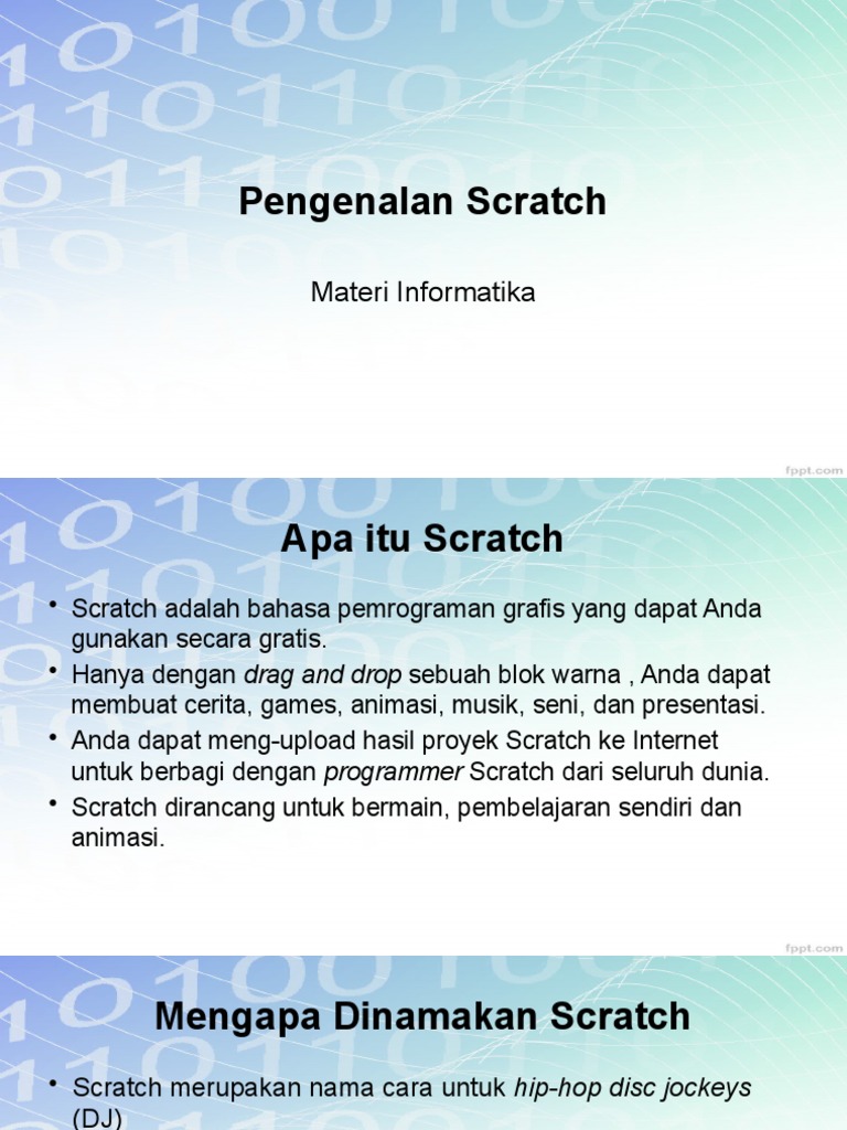 Pengenalan Bahasa Pemrograman Scratch | PDF | Game & Aktivitas | Komputer