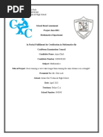 Csec Math Sba Guidelines | PDF | Mean | Chart