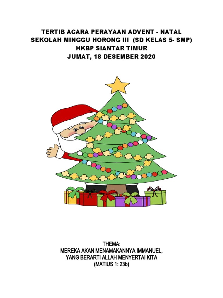 Perayaan Advent-Natal Sekolah Minggu | PDF | Agama & Spiritualitas