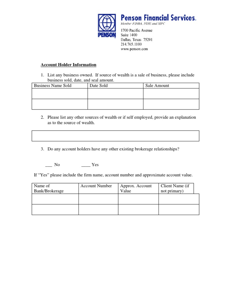 Foreign Resident Questionnaire | PDF | Securities (Finance) | Business