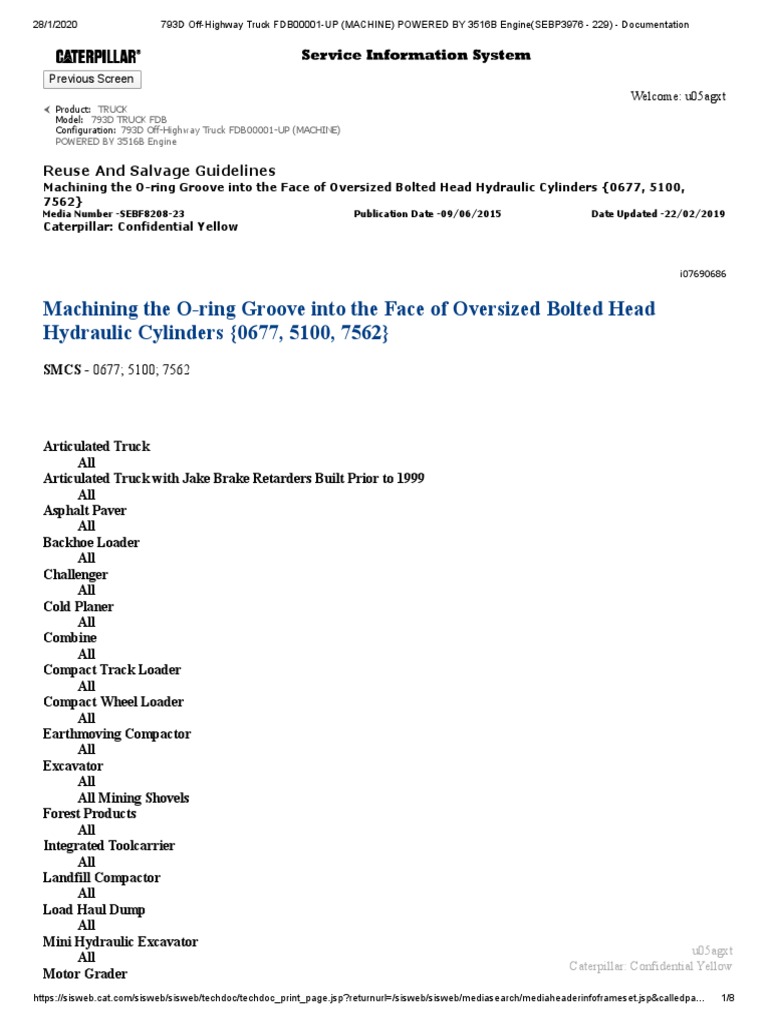 Machining The O-Ring Groove Into The Face of Oversized Bolted Head ...