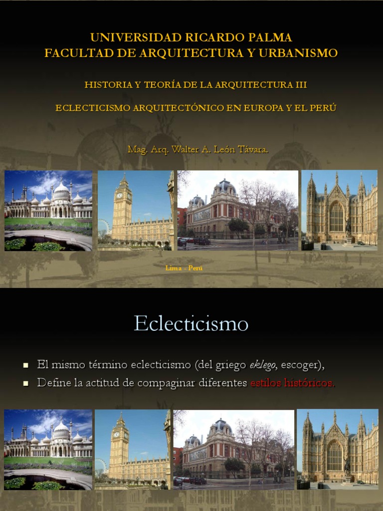 Sesion 02 - Eclecticismo - Tercera Parte-1 | PDF | Artes (general ...