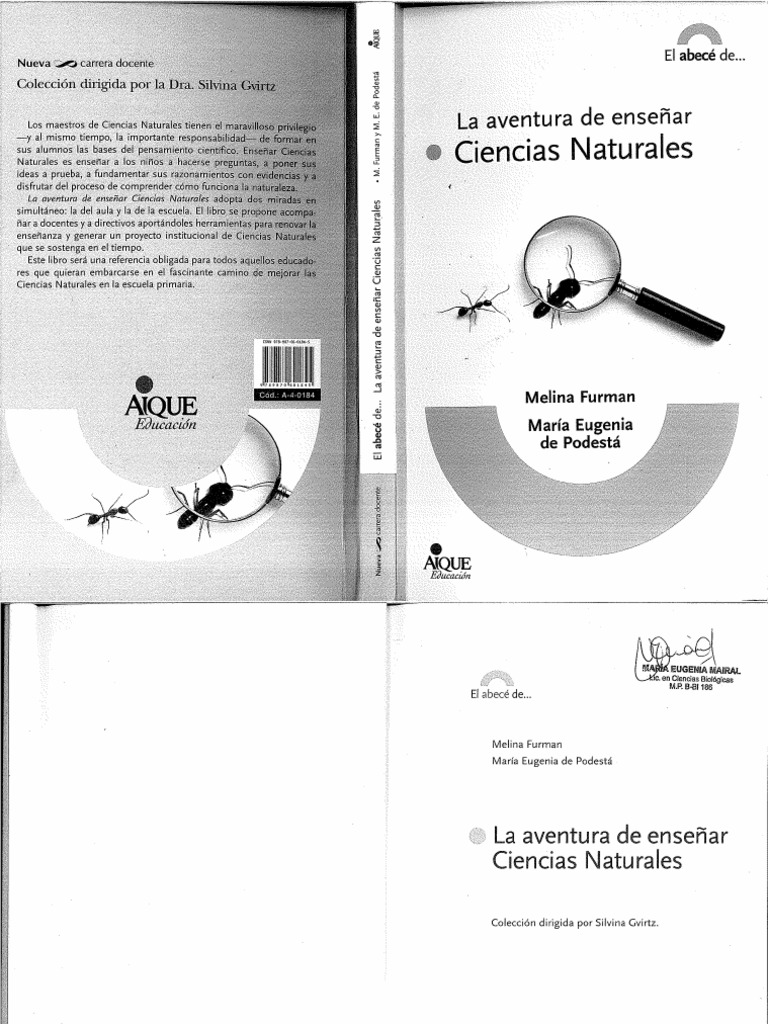 La Aventura de Enseñar Ciencias Naturales (Aique) - FURMAN Y PODESTA | PDF