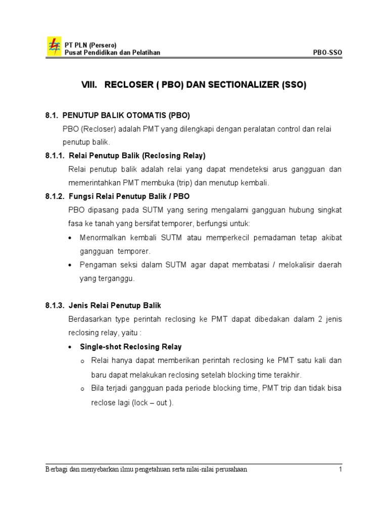 Recloser Dan Sectionalizer | PDF