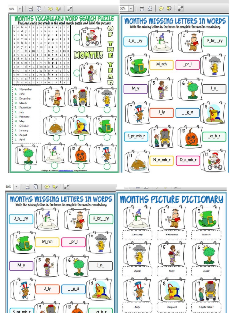 Months of The Year | PDF