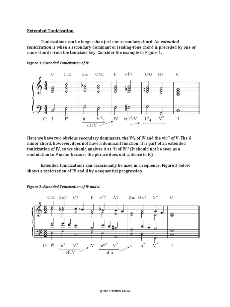 Extended Tonicization | PDF | Musicology | Harmony