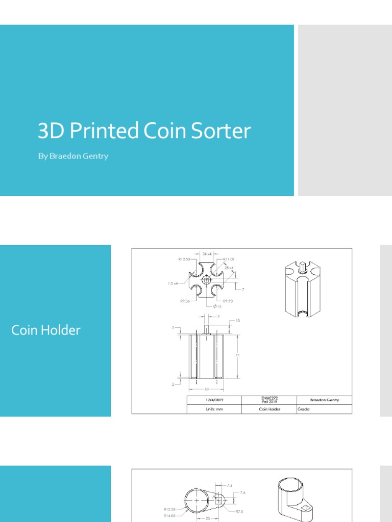 3d Printed Coin Sorter | PDF | Home & Garden