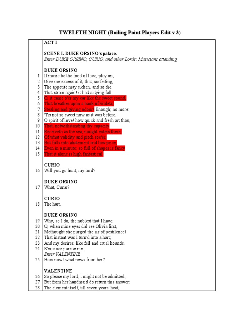 Twelfth Night by William Shakespeare | PDF | Twelfth Night