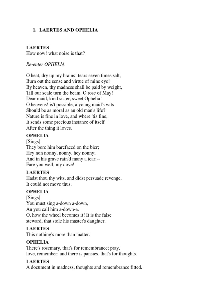 Madness, Grief, and Guilt: Hamlet Confronts His Mother About Her ...