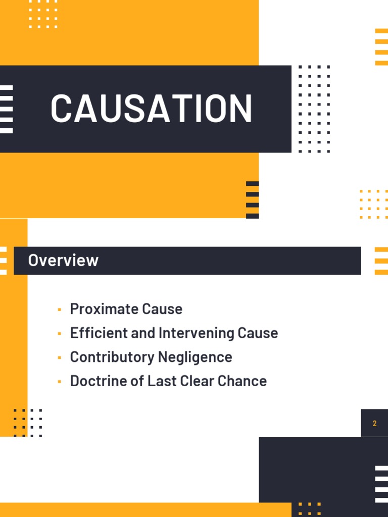 Causation Part 1 | PDF | Causation (Law) | Proximate Cause