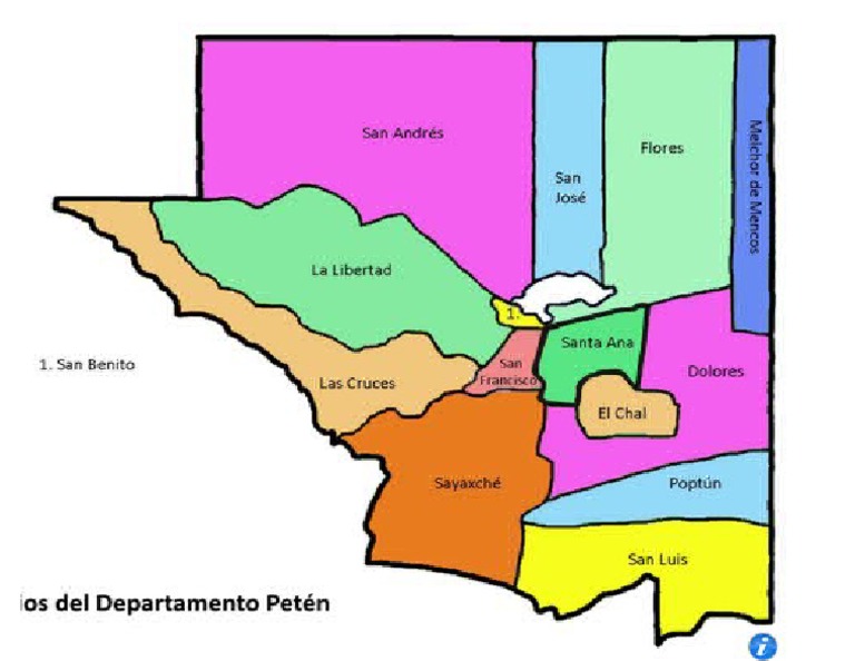 Mapa de Peten Actualizado
