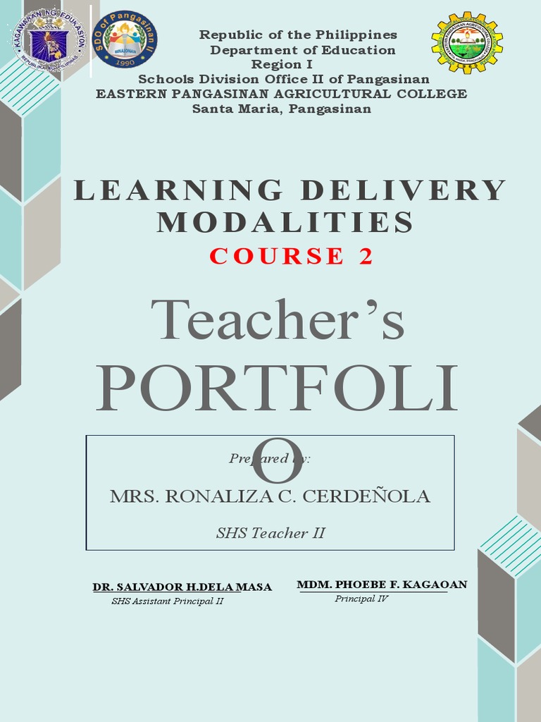 Learning Delivery Modalities: Teacher's | PDF | Distance Education ...