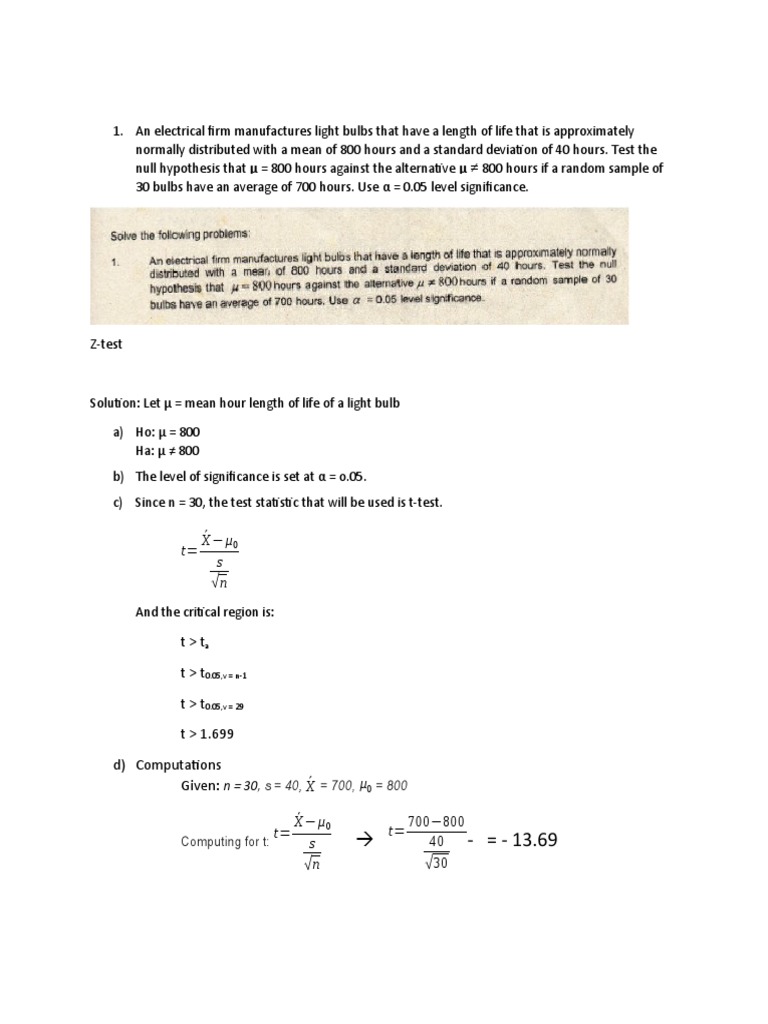 Statistiscs Midterm Pdf Statistical Significance Statistical
