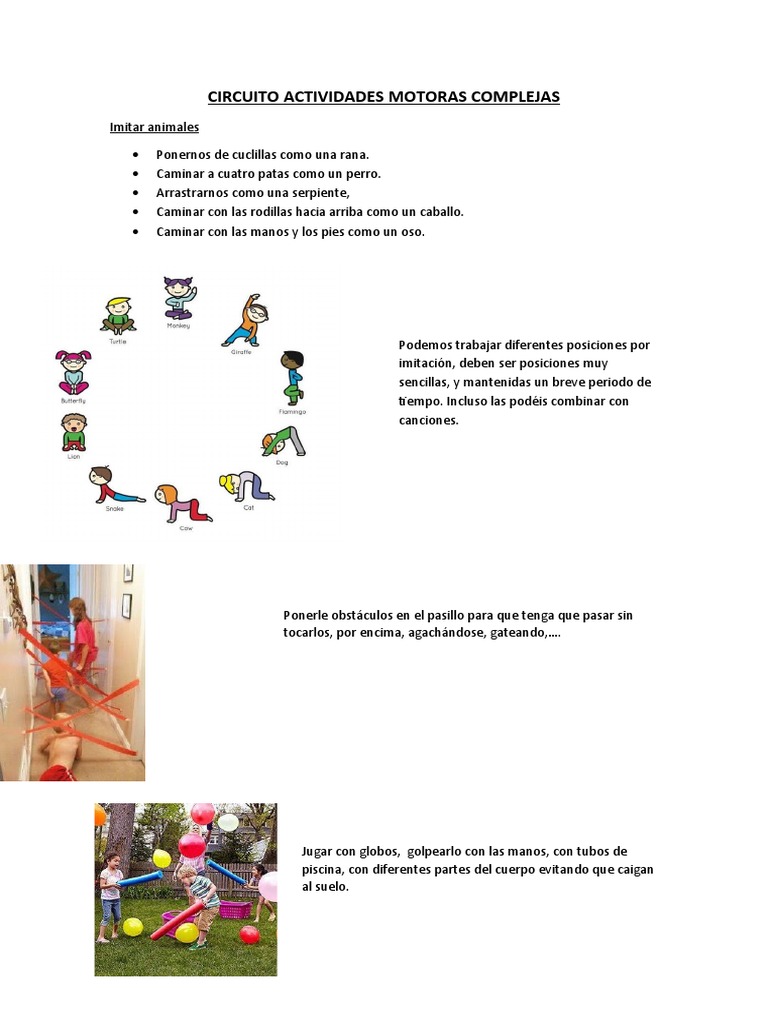 Circuito Actividades Motoras Complejas. Dorotea Leo | PDF | Naturaleza