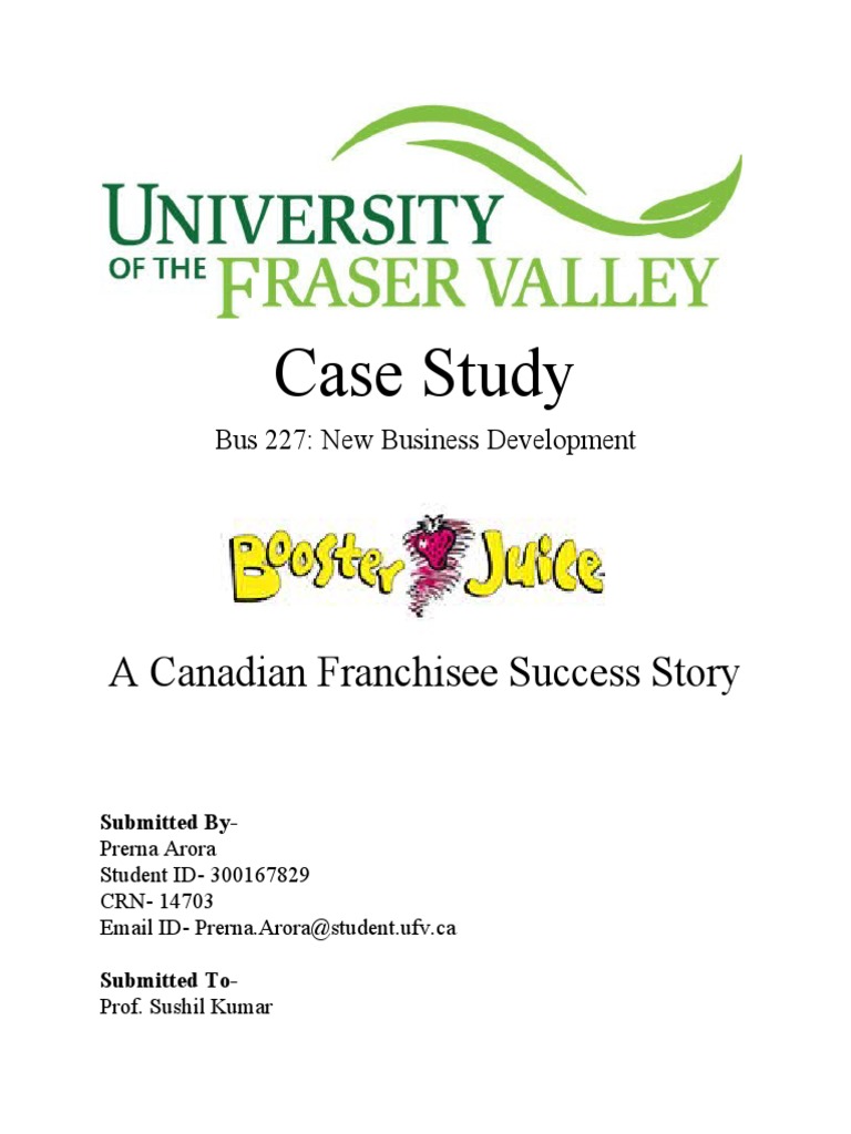 Case Study | PDF | Franchising | Food And Drink