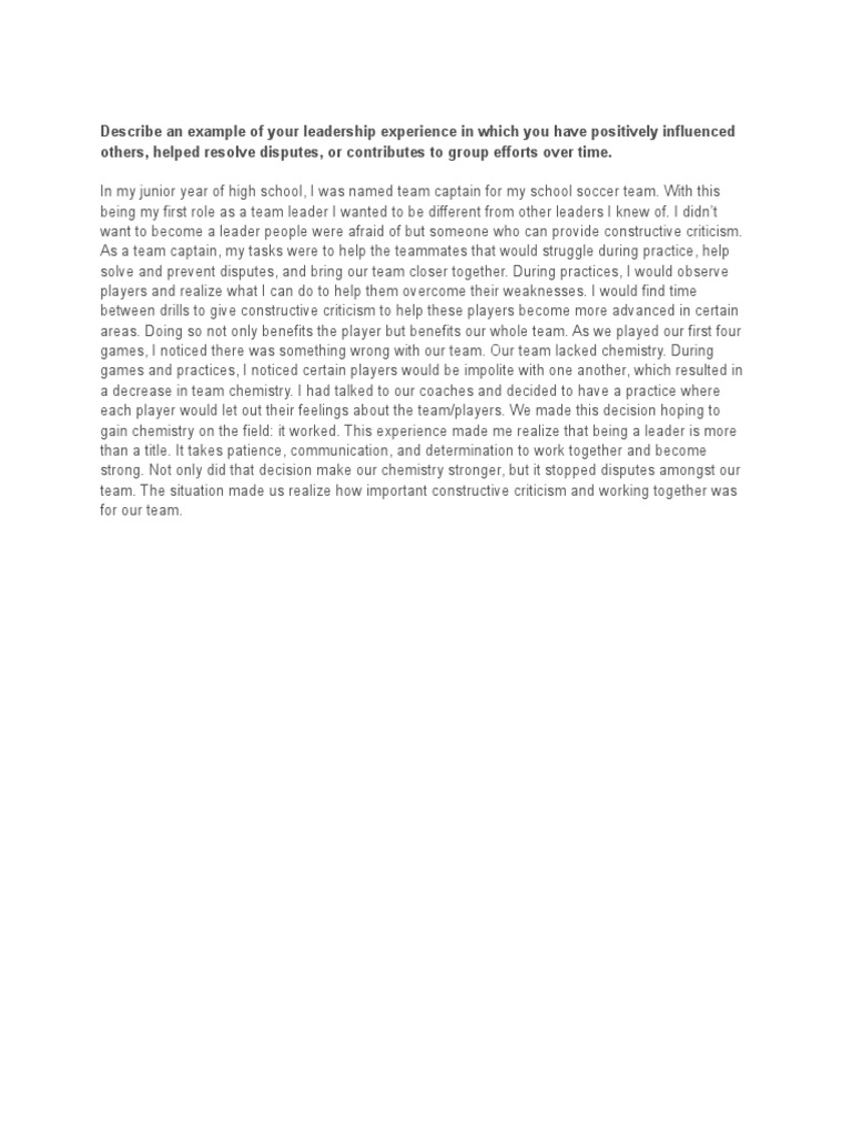 Personal Statement | PDF | Sports & Recreation