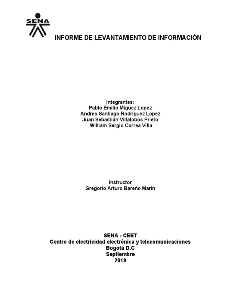 Informe de Levantamiento de Informacion v1.5 | PDF | Cuestionario | Science
