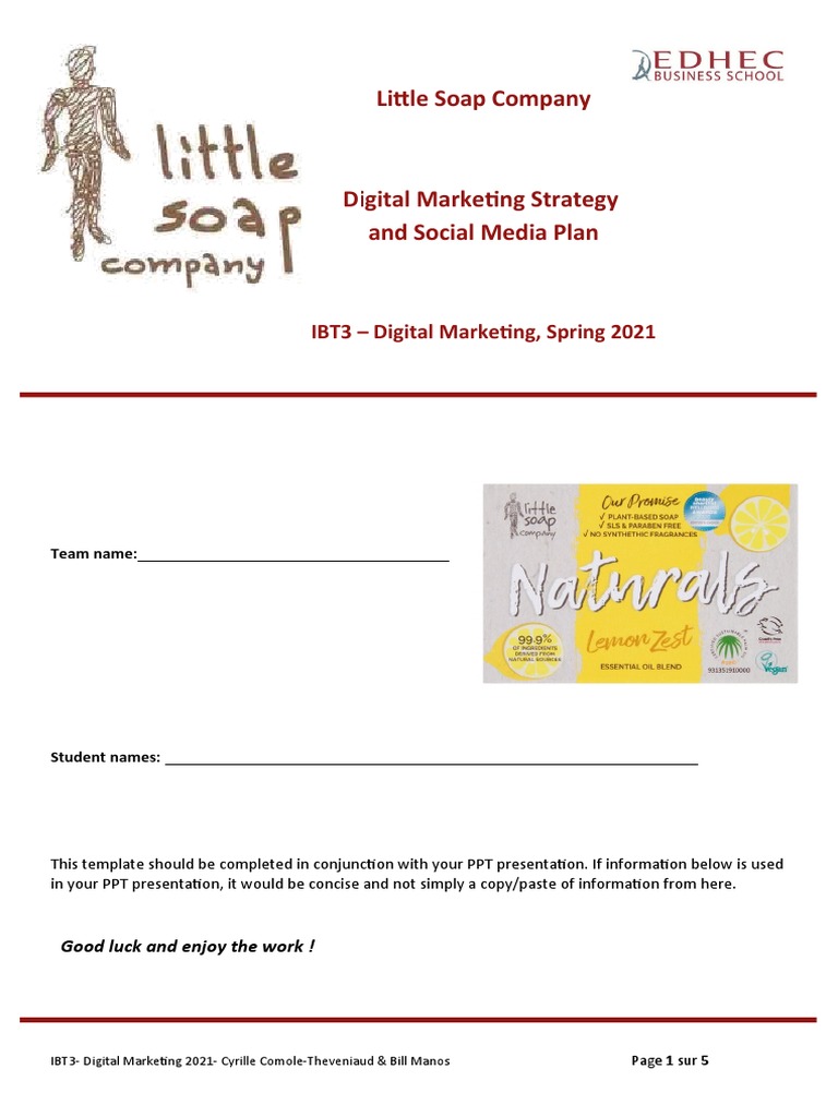 IBT3-Digital Marketing - Use Case Template - Session10 - V4 | PDF ...