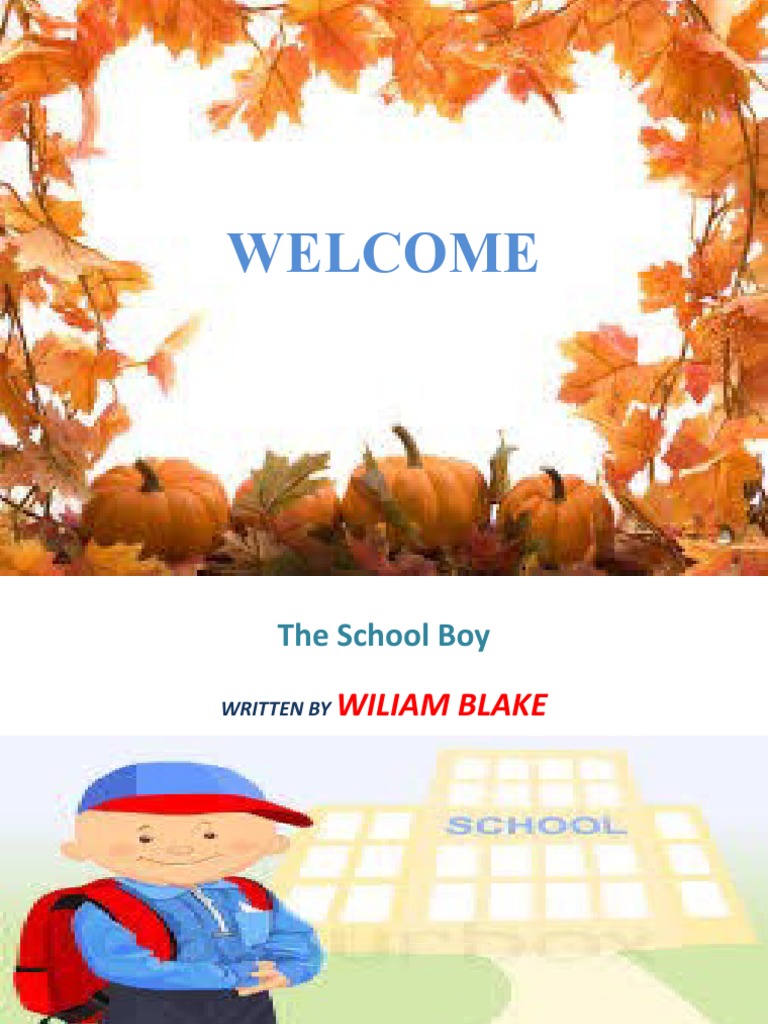 "The School Boy by William Blake" | PDF | Poetry | Classics