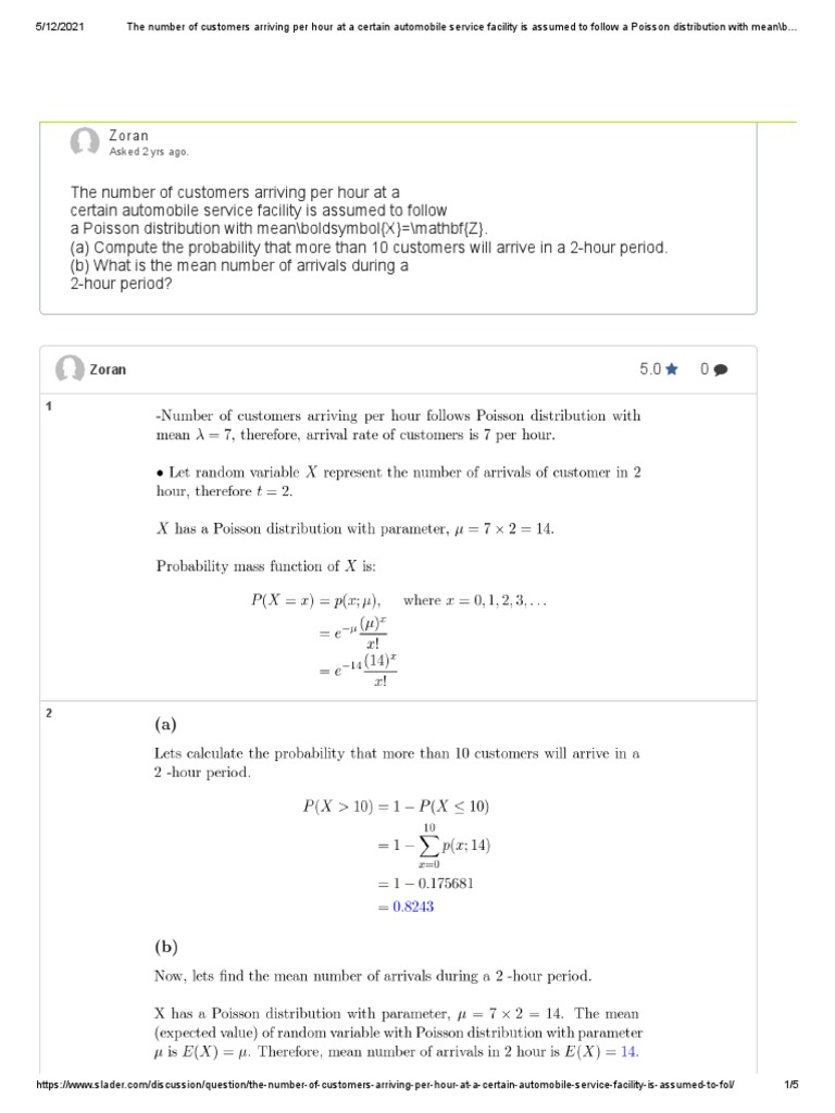 Zoran: Upper Level Math Probability Question & Answer | PDF ...