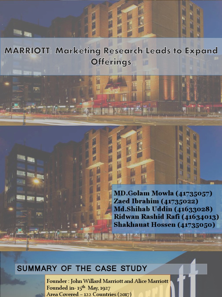 Marriott Marketingresearch 170807181330 | PDF | Likert Scale | Marriott ...