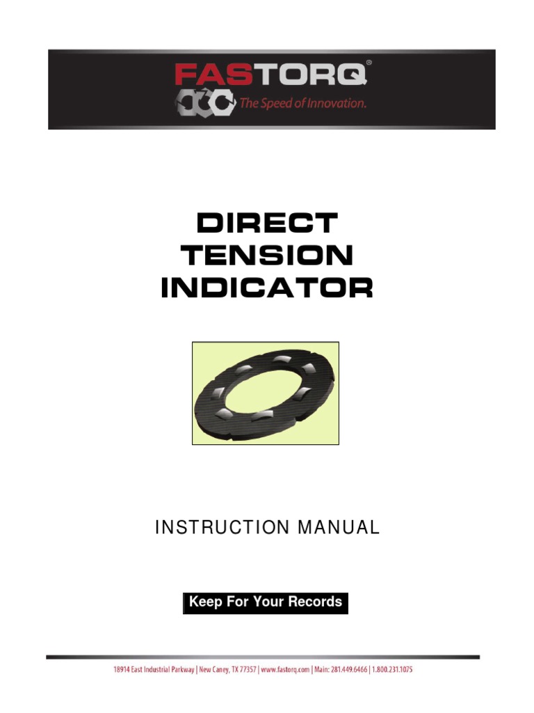 DTI Instructions Operation 1 | PDF | Nut (Hardware) | Screw