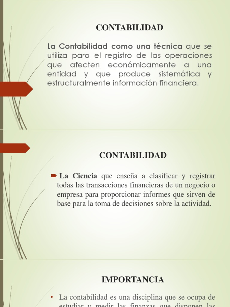 Contabilidad. Definición, Importancia, Obejtivos, Usuarios y Fines ...