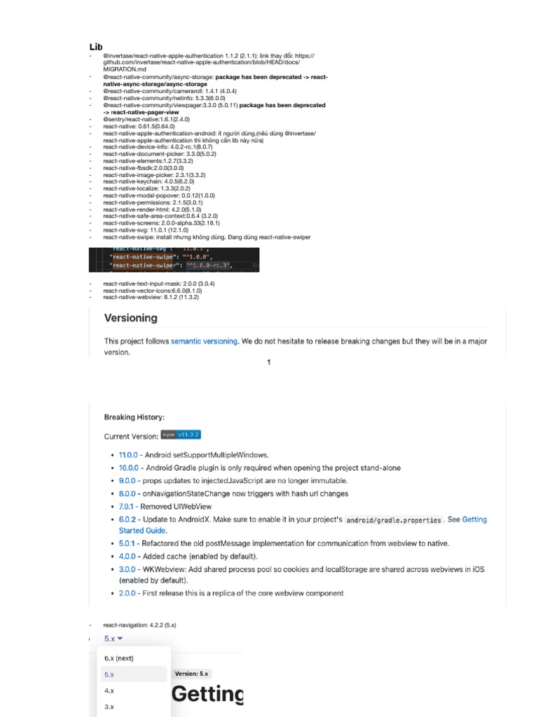 Package Has Been Deprecated - React-Native-Async-Storage/async-Storage | PDF