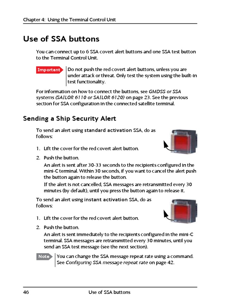 SSA Button Usage and Test Procedures | PDF | Telecommunications | Computing