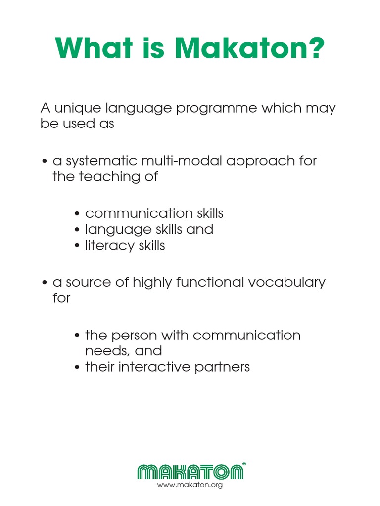 Makaton What Is It | PDF | Applied Linguistics | Cognitive Science