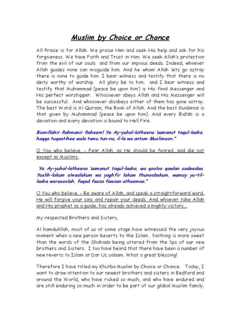 Embracing Islam: A Journey of Faith | PDF | Allah | Muhammad
