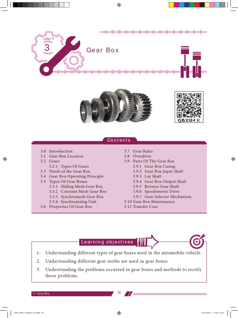 3 - Gear Box | PDF | Manual Transmission | Transmission (Mechanics)