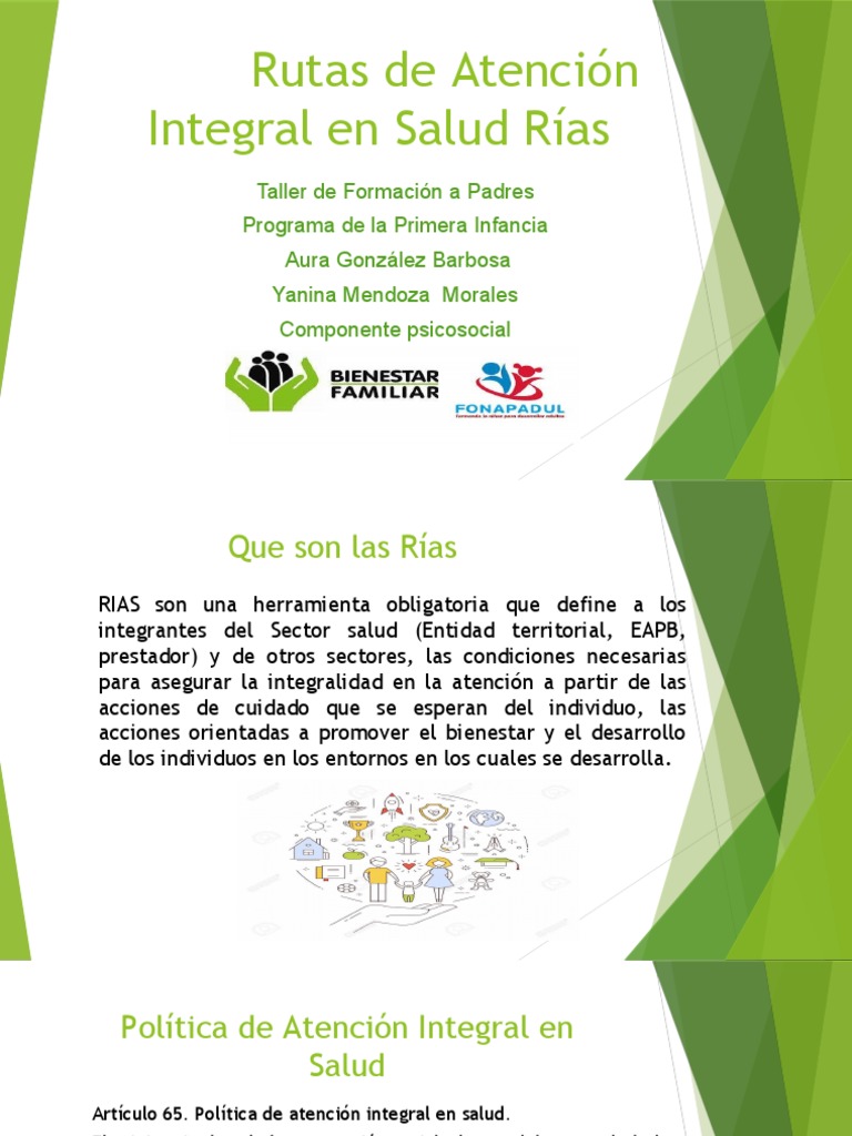 Rutas de Atención Integral en Salud Rías ICBF | PDF | Política | La ...