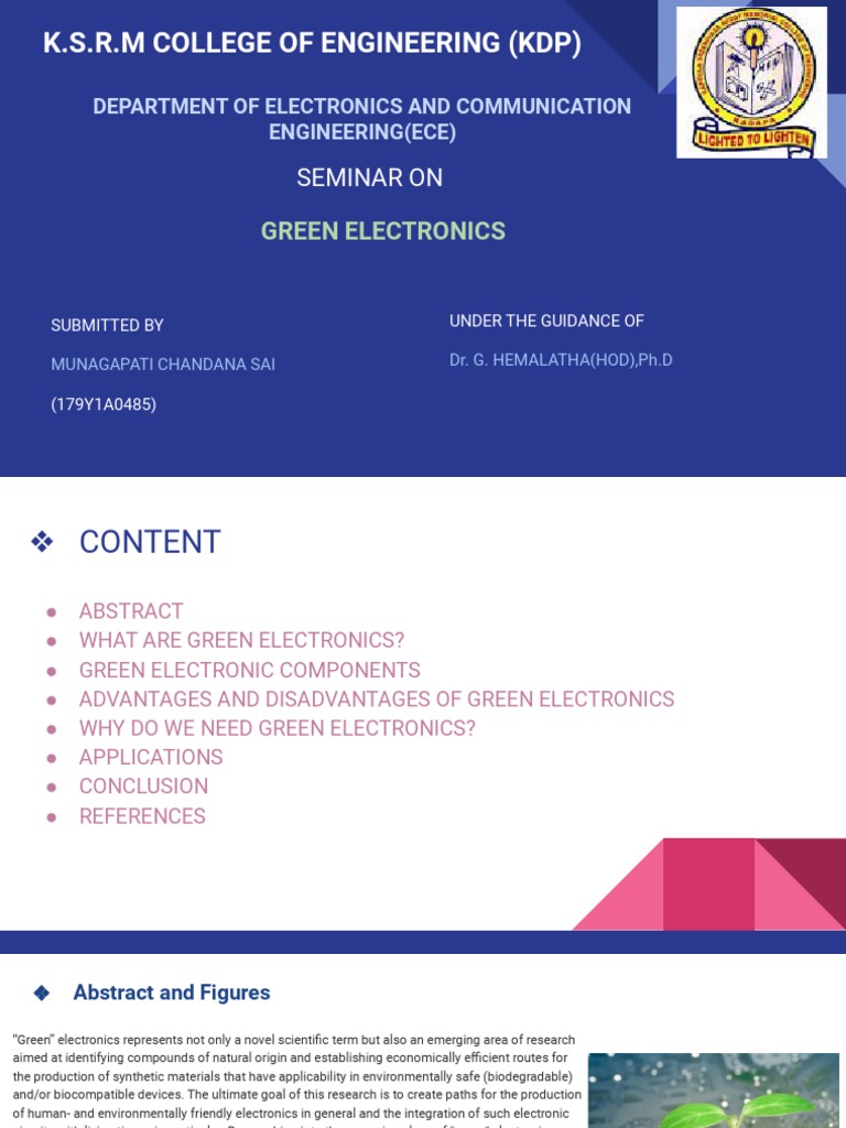 Green'’ electronics: biodegradable and biocompatible materials and ...