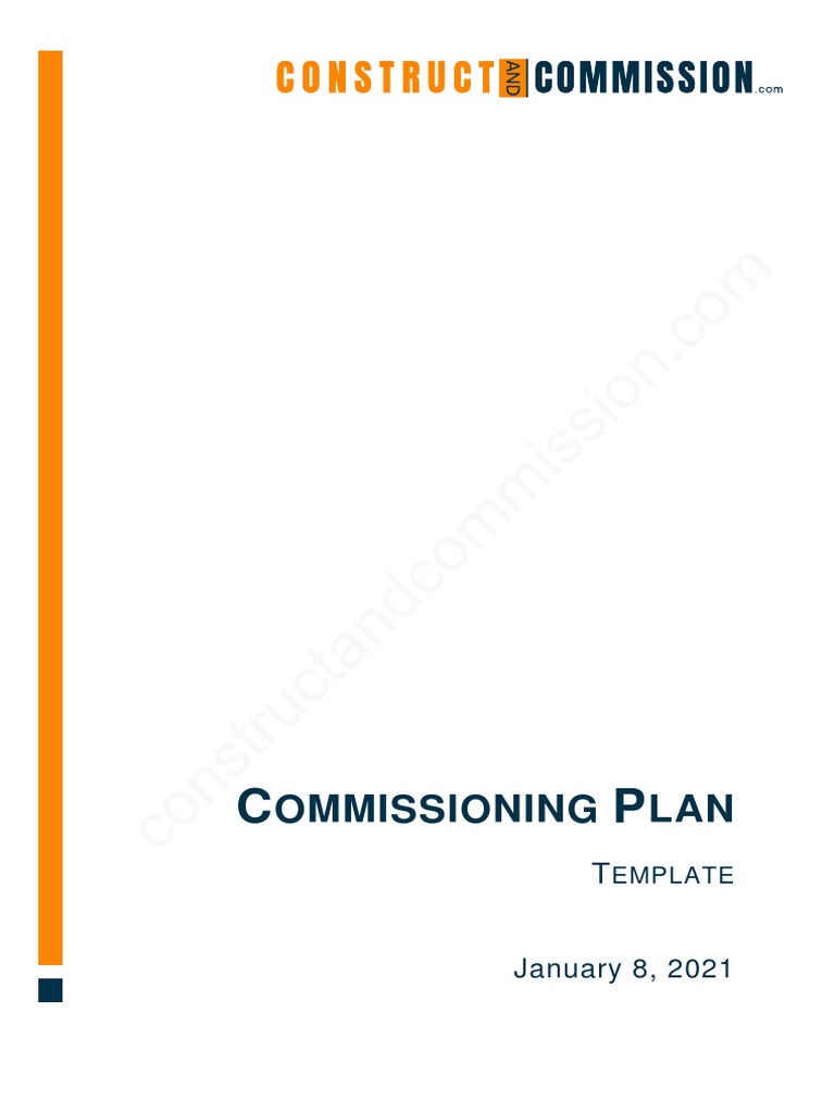 Construction Commissioning Plan Template | PDF | General Contractor ...