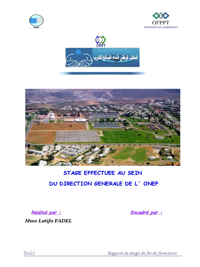 Rapport de Stage Onep | PDF | Budget | Eau